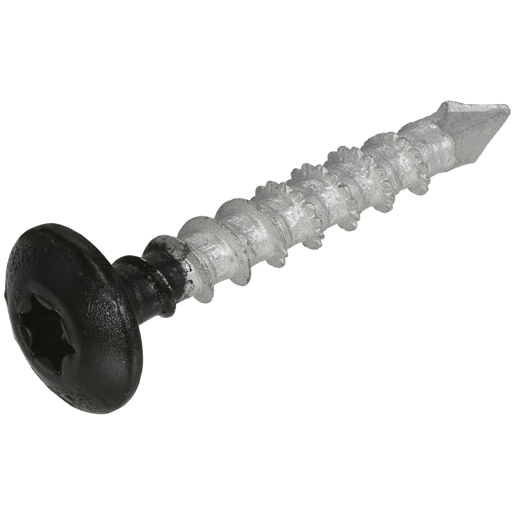 DYNAPLUS FENCE SCREW AR-COATING OVH BLACK TX-30 6.0X40 (50)